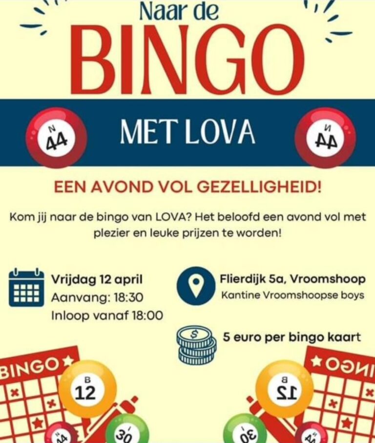 Bingo – LOVA VROOMSHOOP